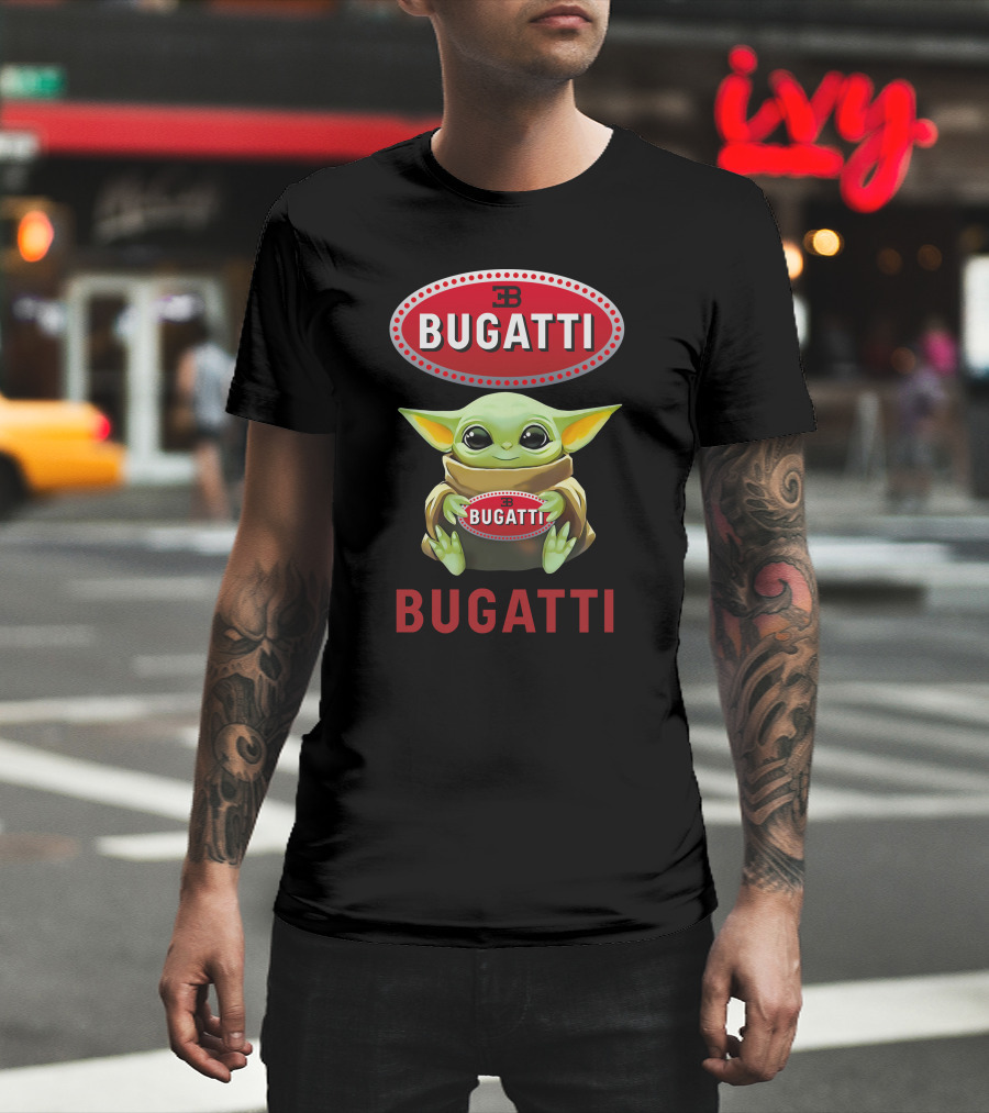 Bugatti Baby Yoda Hugging T-Shirt