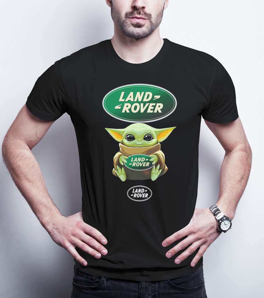Land Rover Baby Yoda Hugging T-Shirt