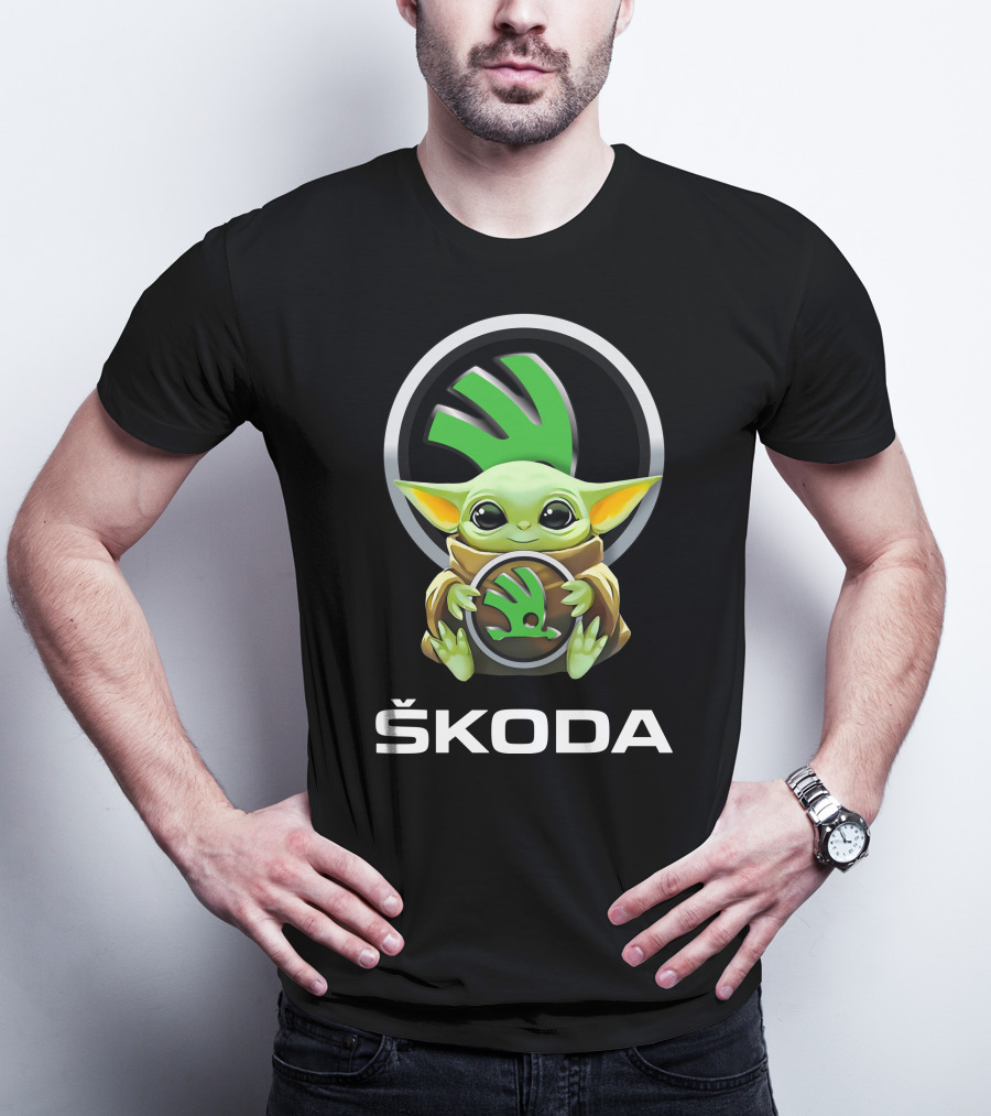 Škoda Baby Yoda Holding T-Shirt