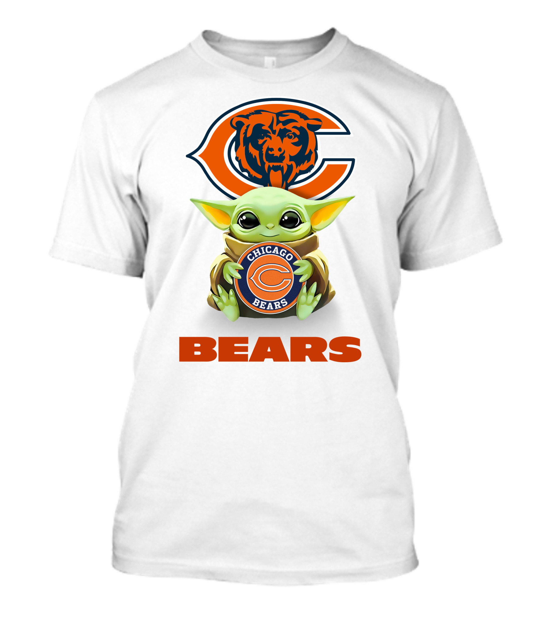 Grogu Hug Chicago Bears Bears T-Shirt