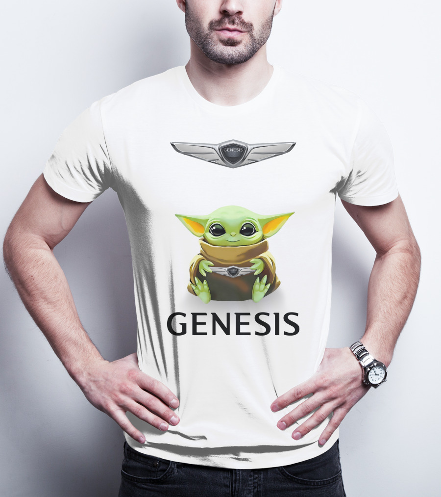 Genesis Logo Grogu Hug T-Shirt