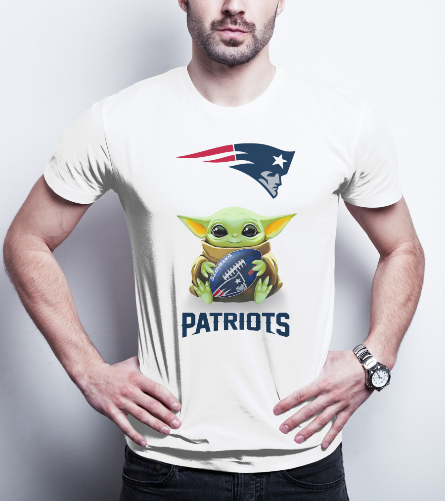 Grogu New England Patriots Football Hug Patriots T-Shirt