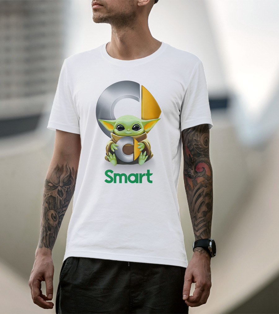 Grogu Hug Smart White C T-Shirt