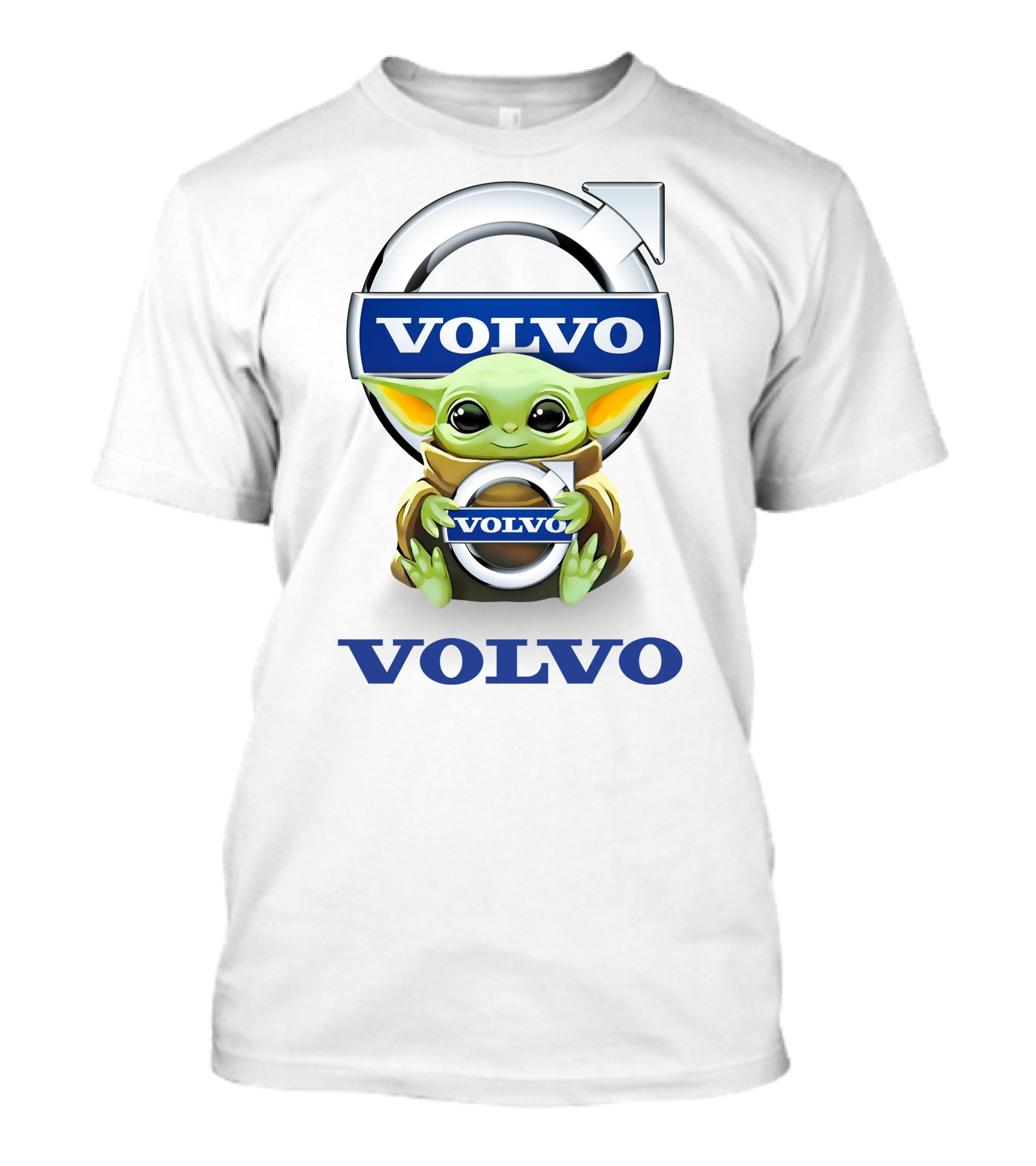 Volvo Logo Grogu Hugging Car T-Shirt