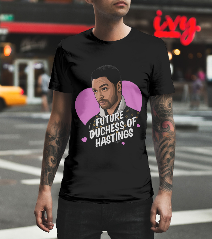 Future Duchess Of Hastings Regency Romance Gentleman Heart Background T-Shirt