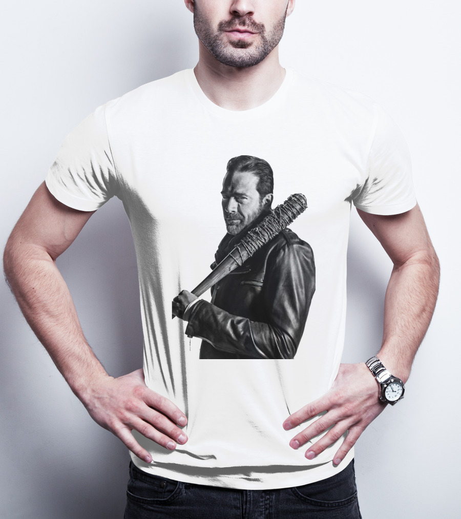 Jeff Negan Walking Dead Lucille Bat Iconic Image T-Shirt