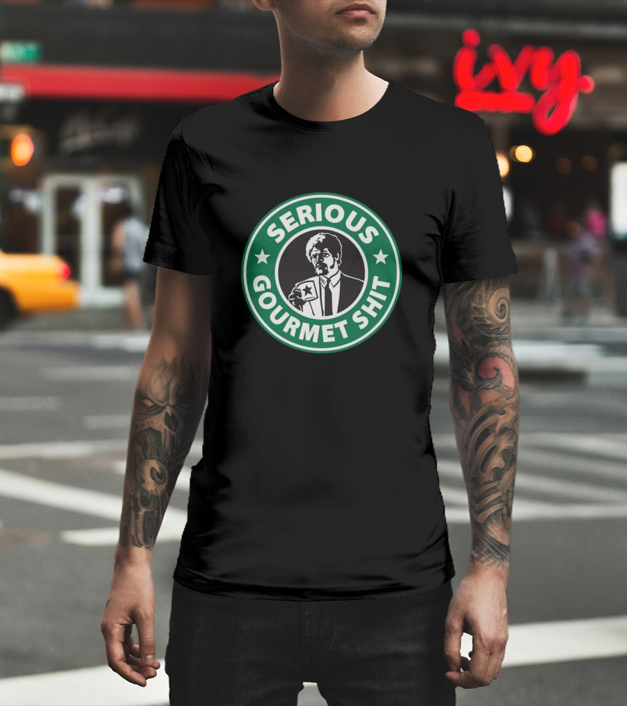 Jules Winnfield Serious Gourmet Coffee Parody Starbucks T-Shirt