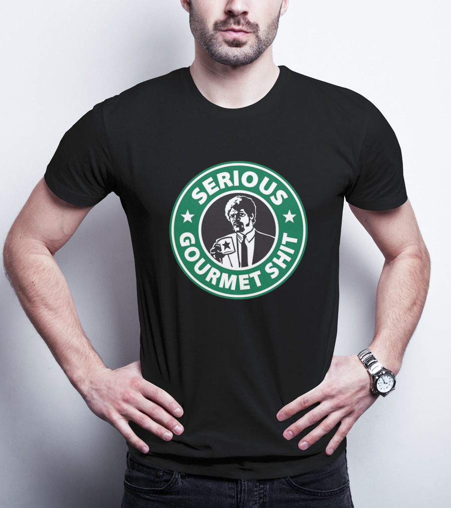 Jules Winnfield Serious Gourmet Coffee Parody Starbucks T-Shirt