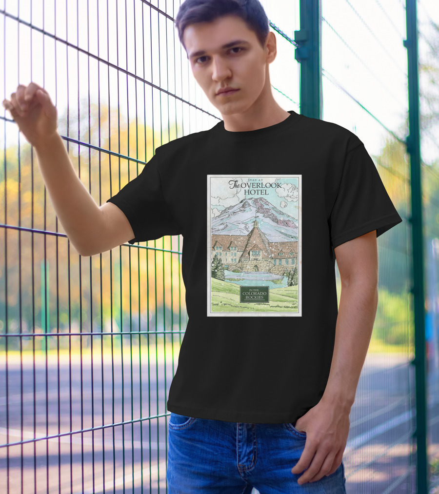 Stay At The Overlook Hotel In The Colorado Rockies Snowy Mountain T-Shirt
