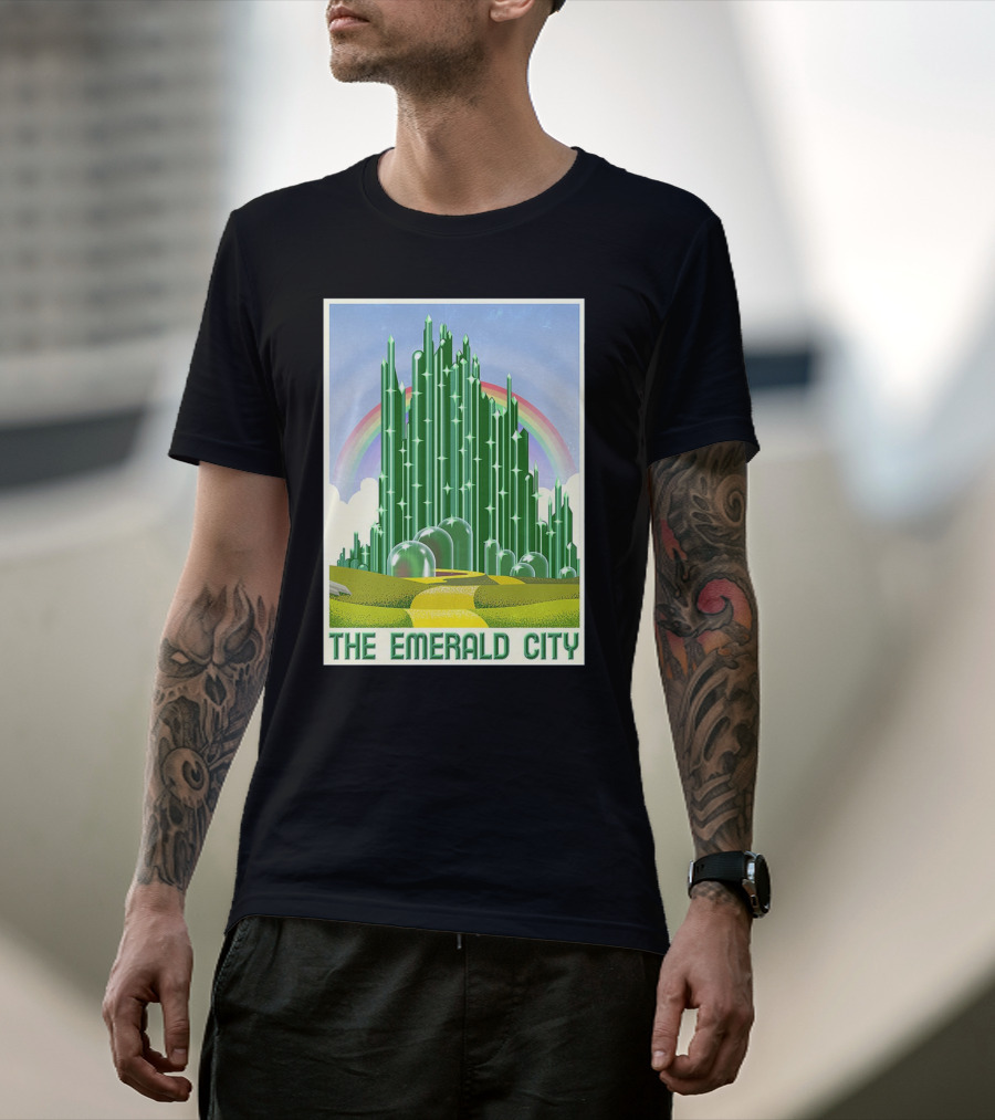 The Emerald City Landmarks Rainbow Road Journey T-Shirt