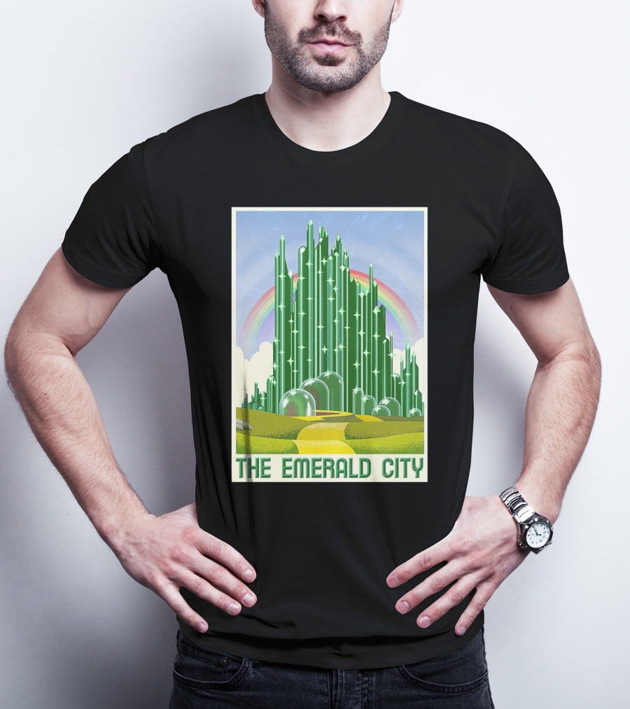 The Emerald City Landmarks Rainbow Road Journey T-Shirt