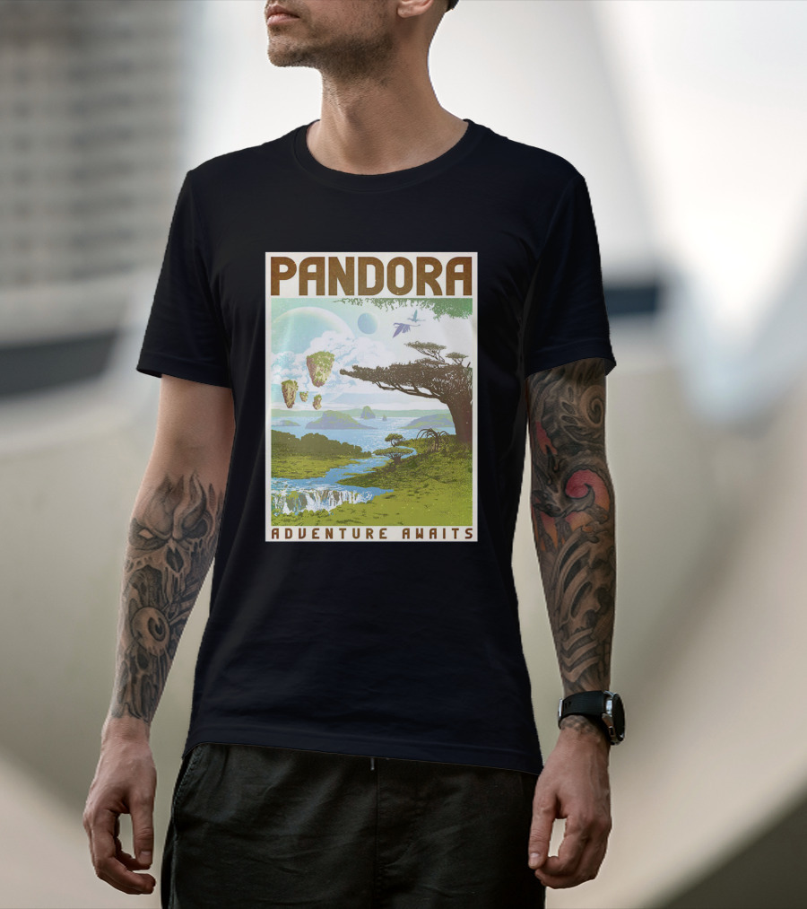 Pandora Adventure Awaits Floating Islands Scenic Landscape T-Shirt