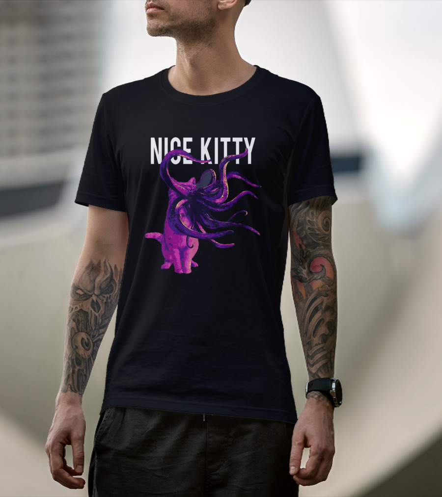 Captain Marvel Goose Nice Kitty Tentacle Creature T-Shirt