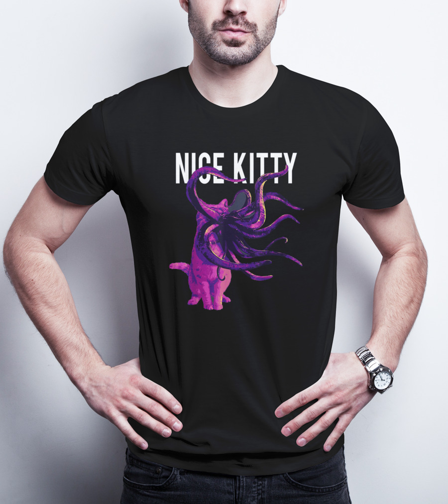 Captain Marvel Goose Nice Kitty Tentacle Creature T-Shirt