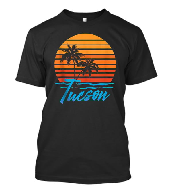 Tucson Sunset With Palm Trees And Beach Vibes T-Shirt