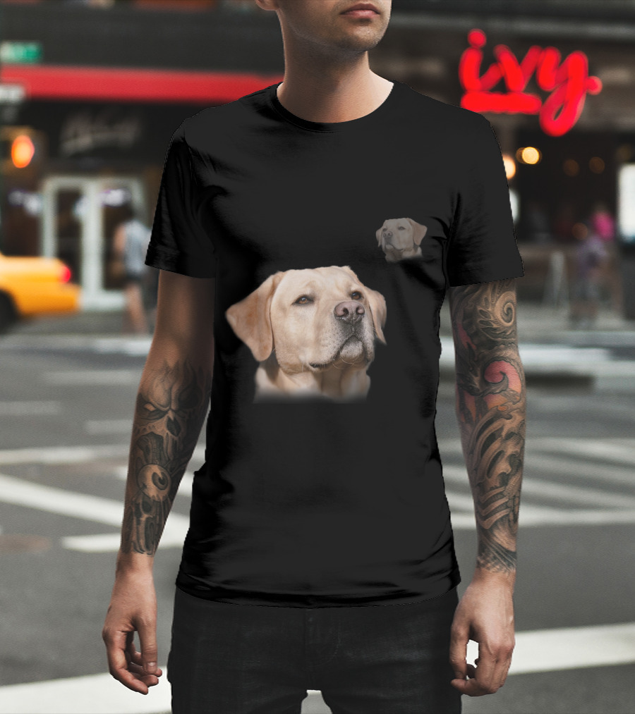 Labrador School Photo Funny Yellow Lab T-Shirt