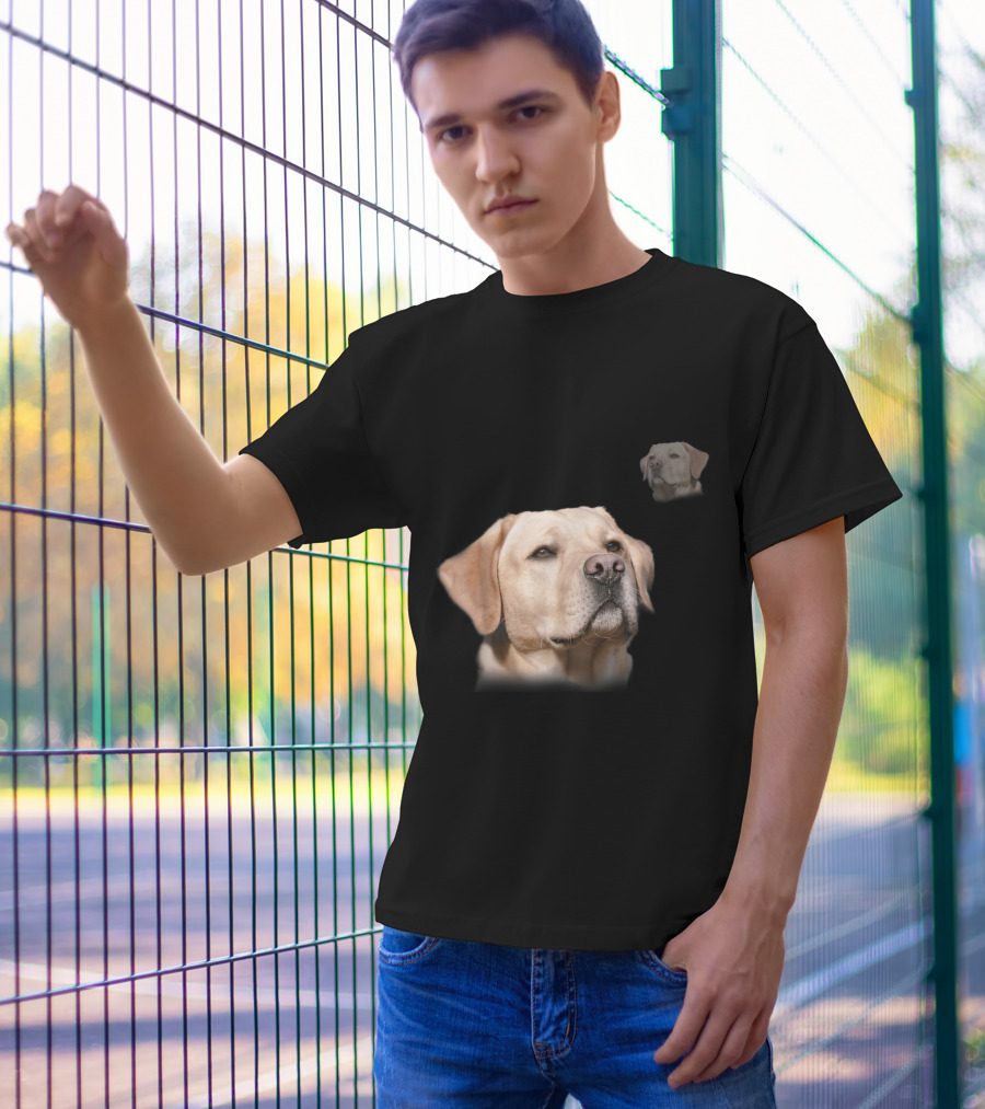 Labrador School Photo Funny Yellow Lab T-Shirt