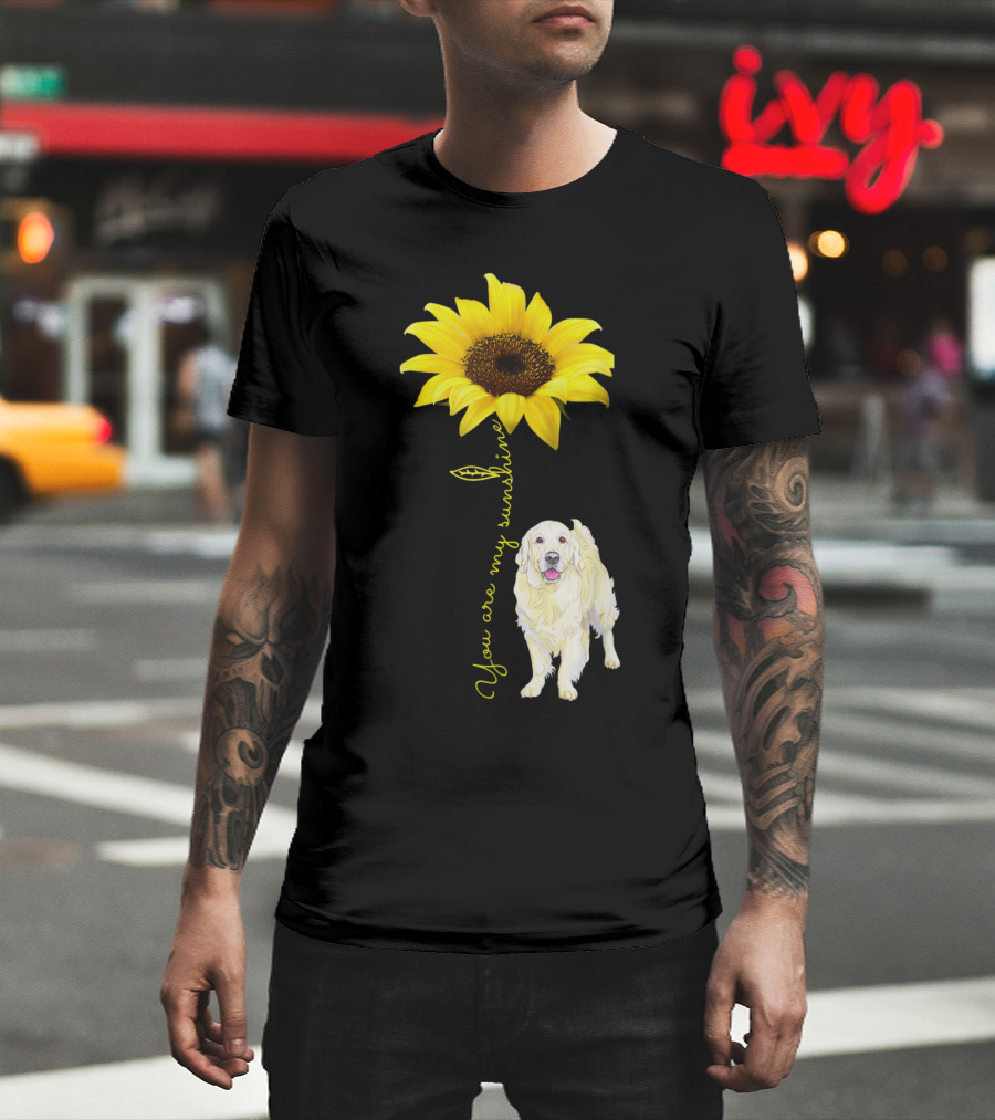 You Are My Sunshine Golden Retriever Mom Mother's Day Sunflower T-Shirt