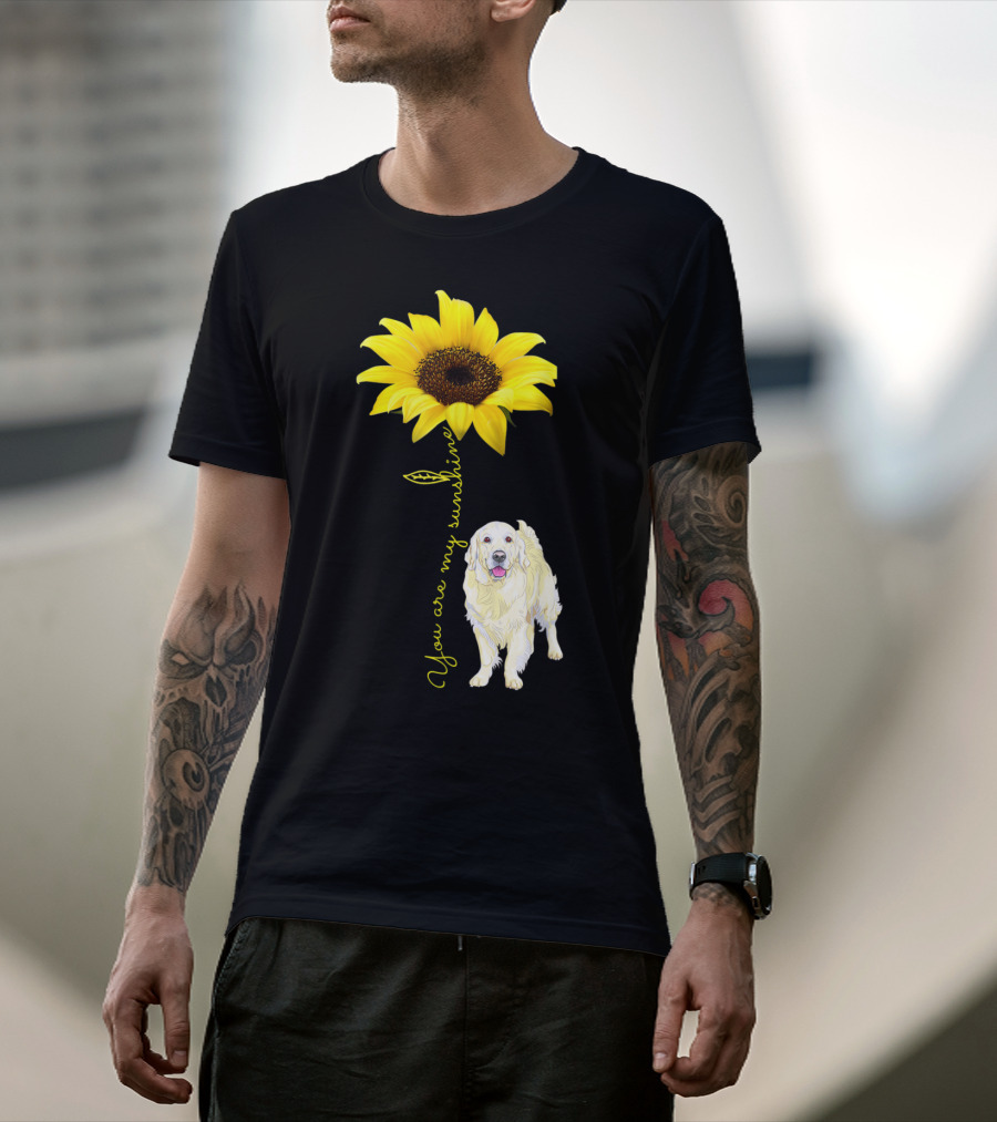 You Are My Sunshine Golden Retriever Mom Mother's Day Sunflower T-Shirt