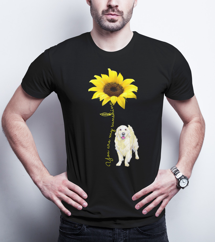 You Are My Sunshine Golden Retriever Mom Mother's Day Sunflower T-Shirt