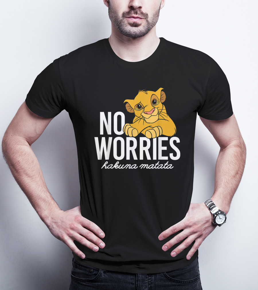 The Lion King No Worries Hakuna Matata Simba Classic Disney T-Shirt