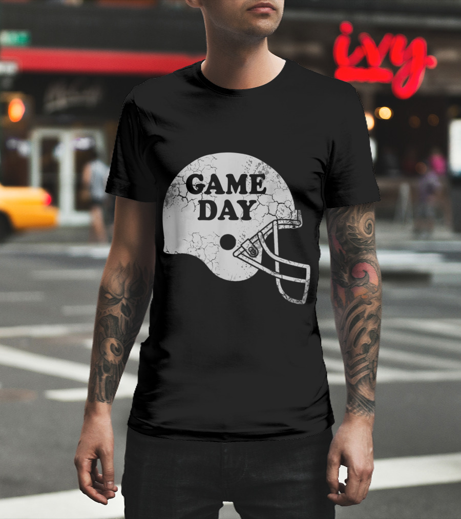 Game Day Football Helmet T-Shirt