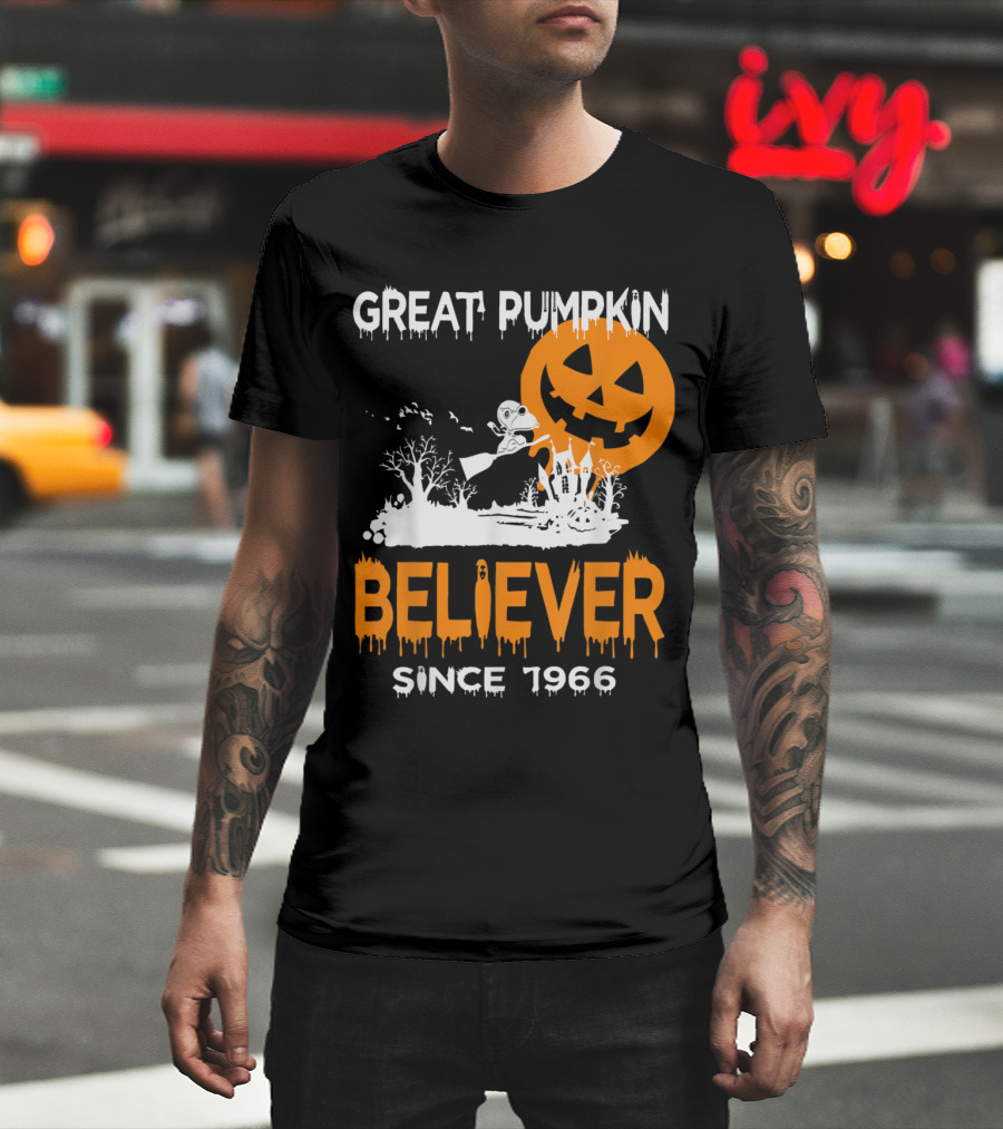 Great Pumpkin Believer Since 1966 Halloween Fun T-Shirt