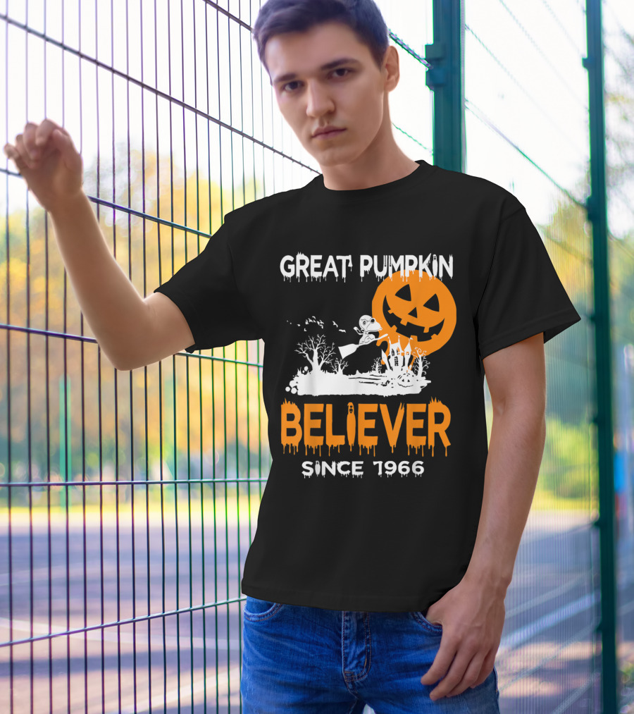 Great Pumpkin Believer Since 1966 Halloween Fun T-Shirt