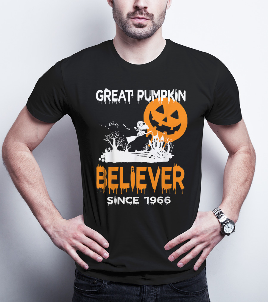 Great Pumpkin Believer Since 1966 Halloween Fun T-Shirt