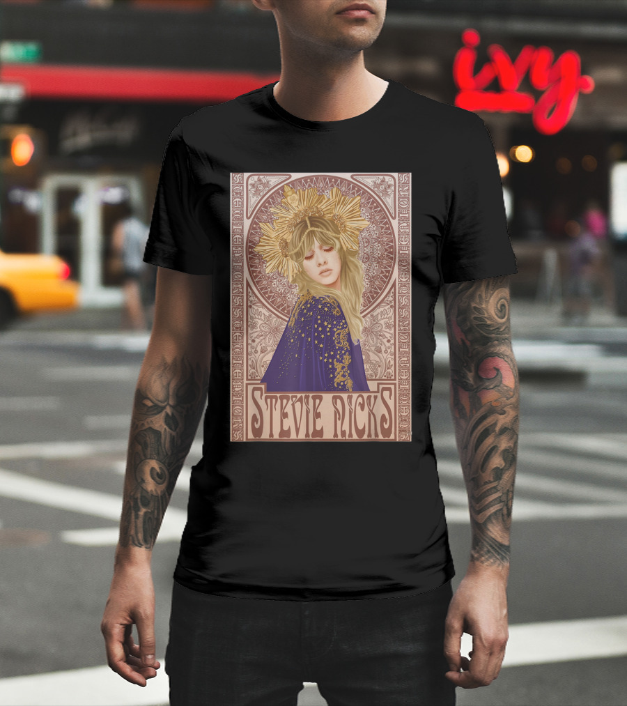 Stevie Nicks Vintage Art Nouveau Style Lady Legend T-Shirt