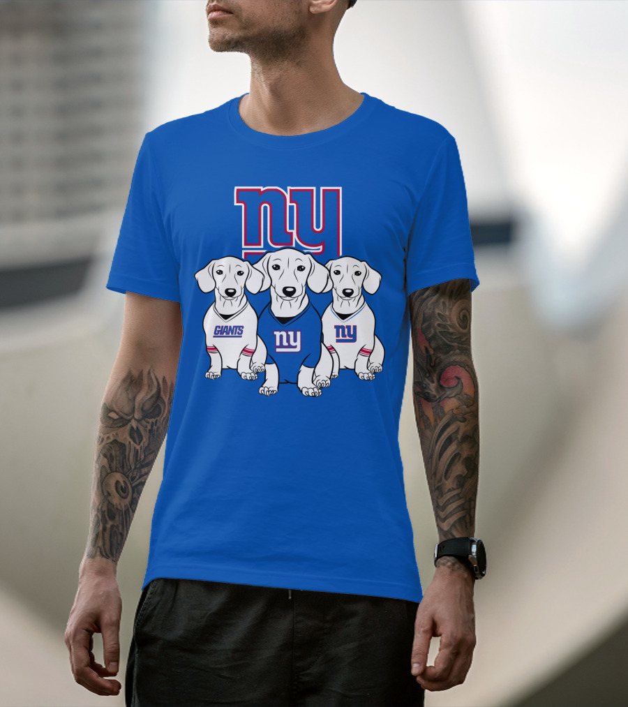 Ny Giants Dachshund Dog T-Shirt