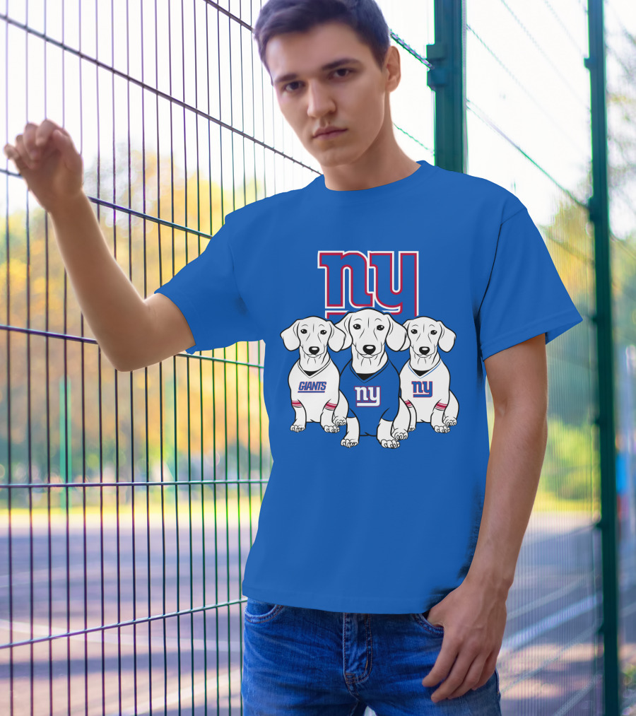 Ny Giants Dachshund Dog T-Shirt