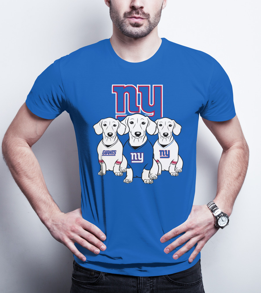 Ny Giants Dachshund Dog T-Shirt