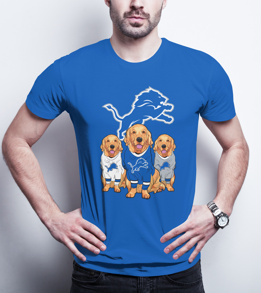 Detroit Lions Golden Retrievers T-Shirt