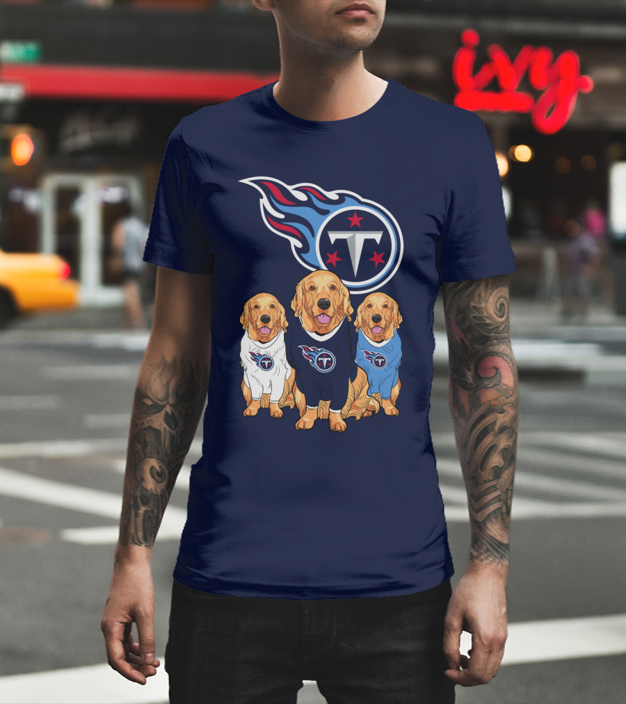 Tennessee Titans Golden Retrievers T-Shirt