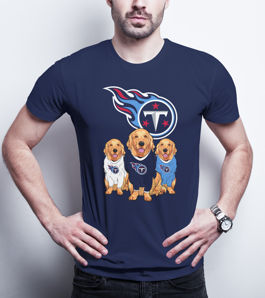 Tennessee Titans Golden Retrievers T-Shirt