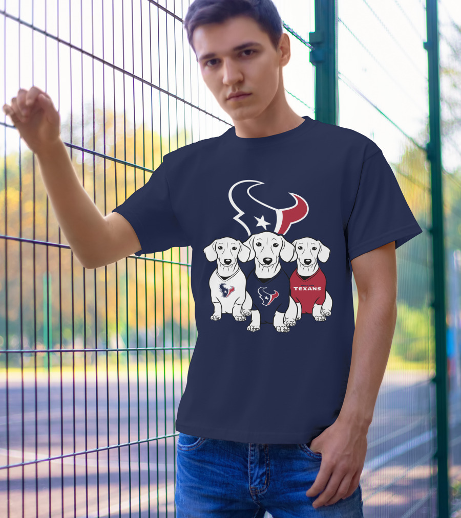 Houston Texans Dachshund  T-Shirt