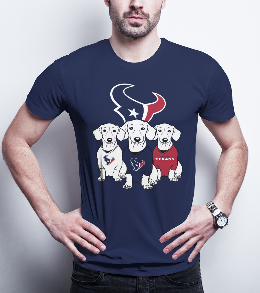 Houston Texans Dachshund  T-Shirt