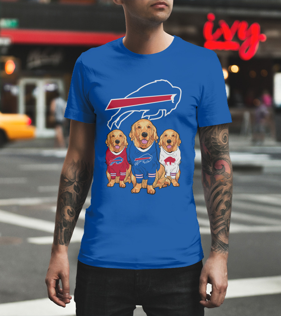 Buffalo Bills Golden Retrievers T-Shirt