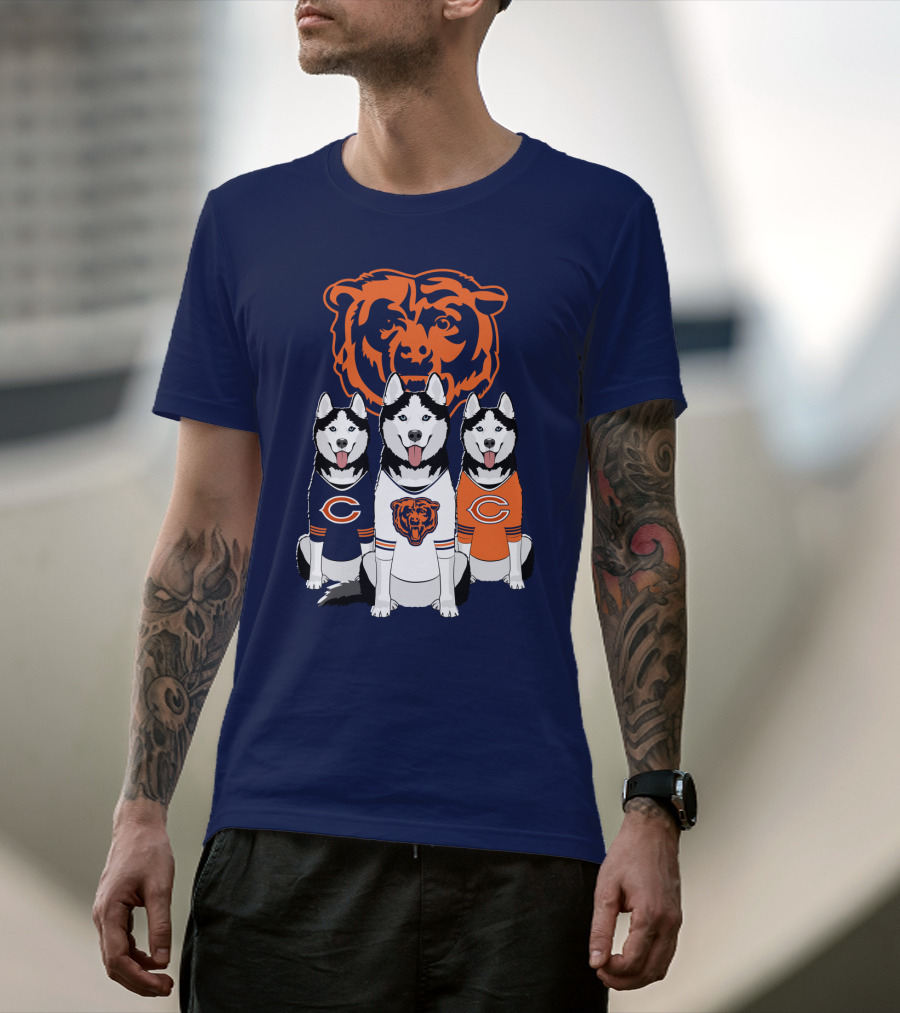 Chicago Bears Triple Husky Fan Gear T-Shirt