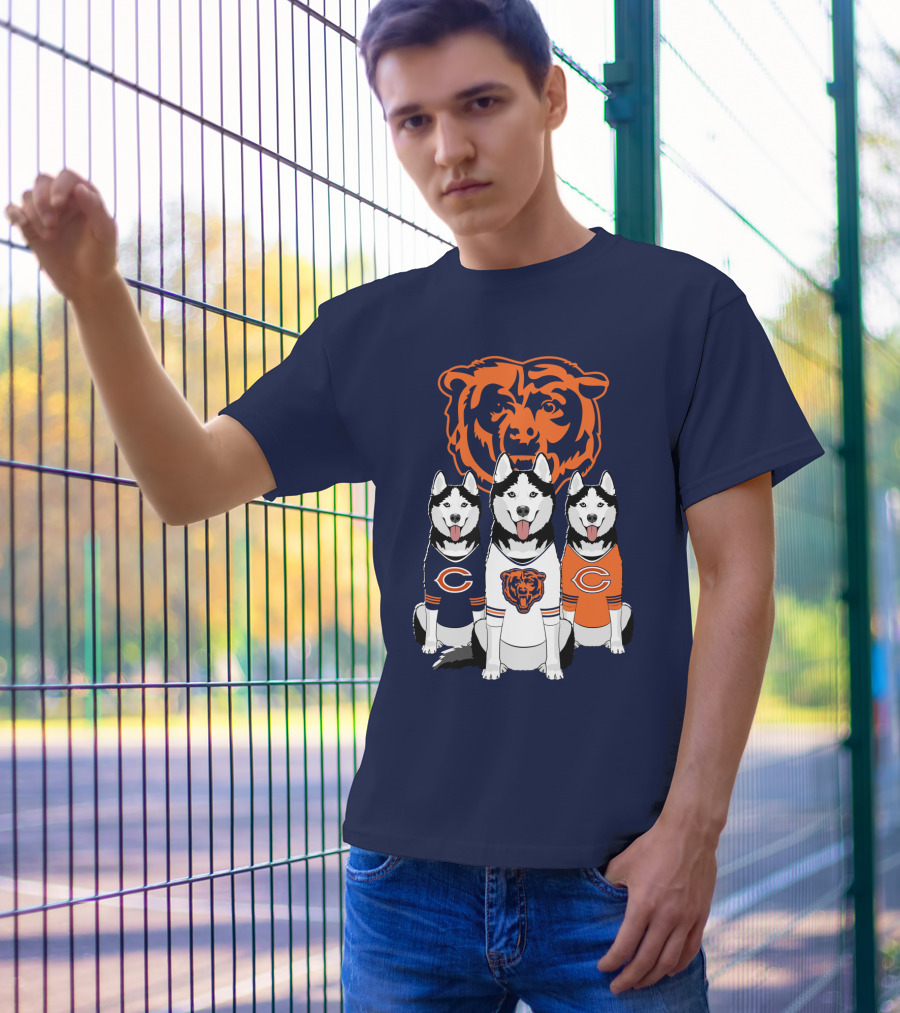 Chicago Bears Triple Husky Fan Gear T-Shirt