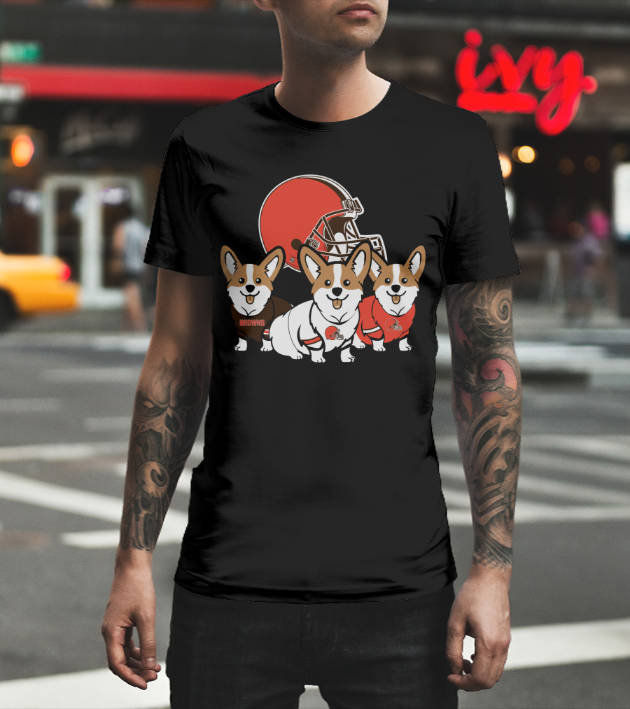 Cleveland Browns Corgi T-Shirt