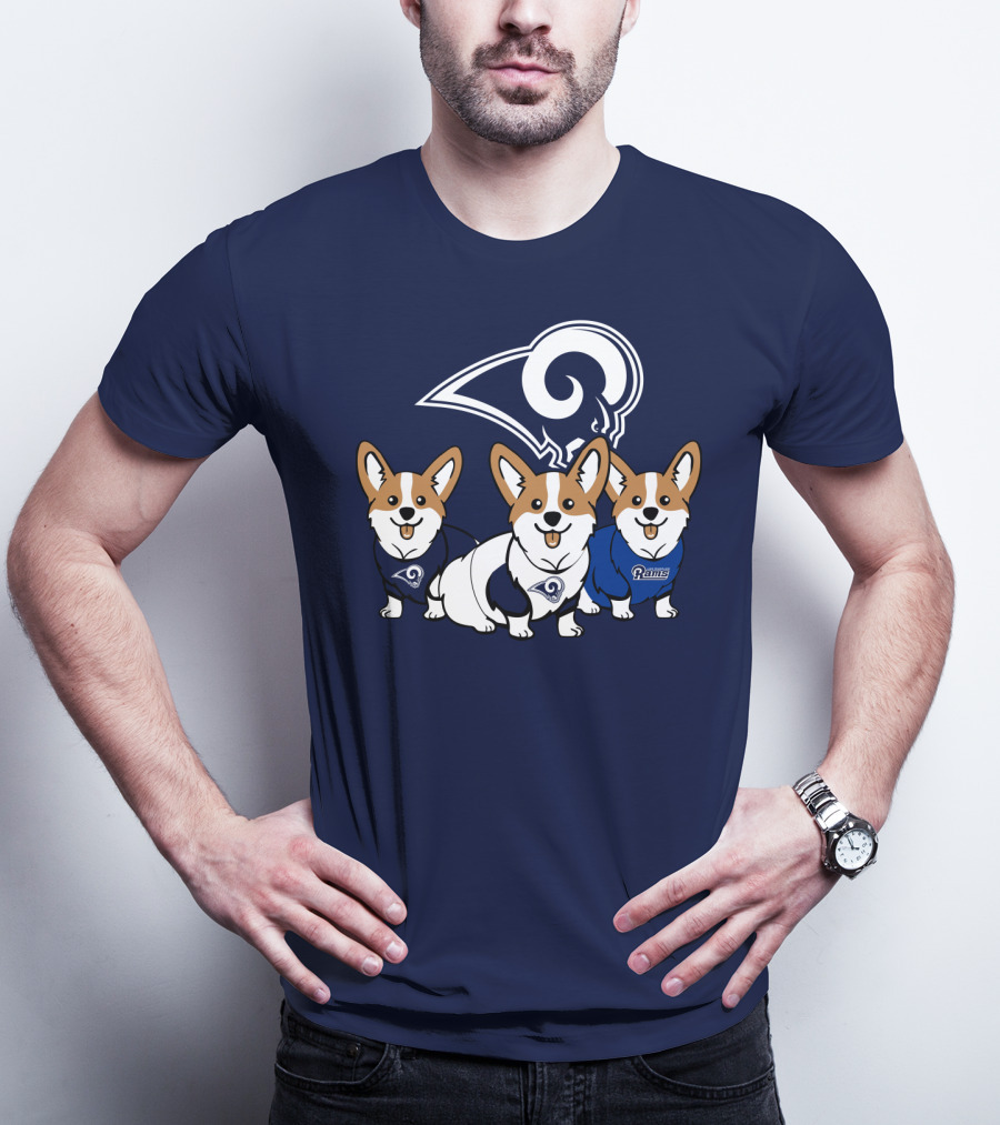 Los Angeles Rams Corgis T-Shirt