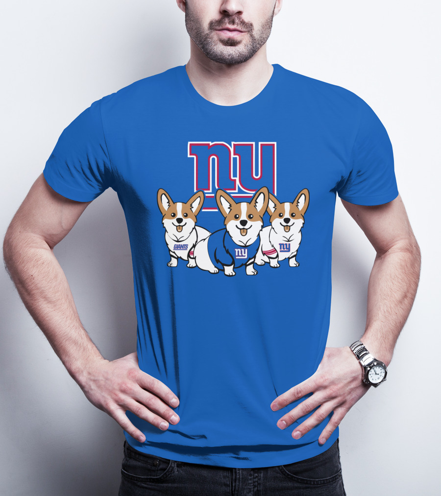 New York Giants Corgi T-Shirt