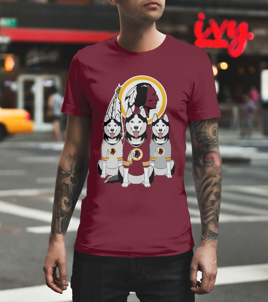 Redskins Husky Dogs T-Shirt