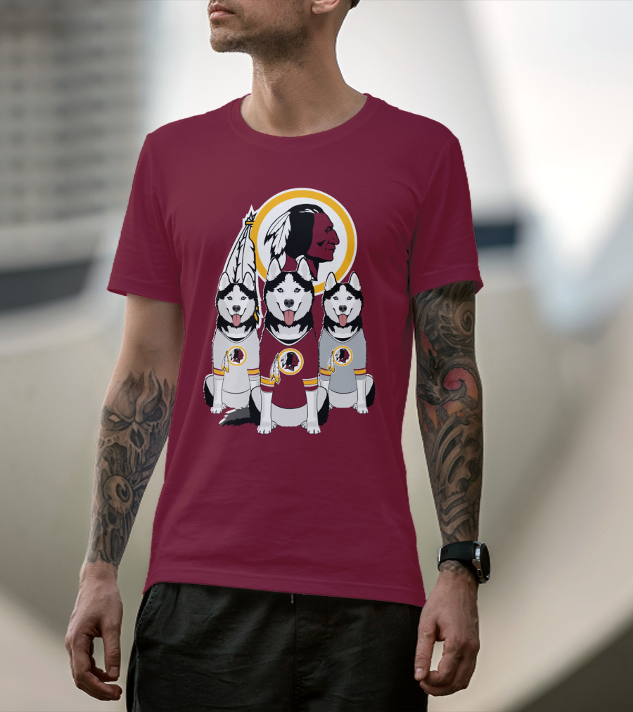 Redskins Husky Dogs T-Shirt