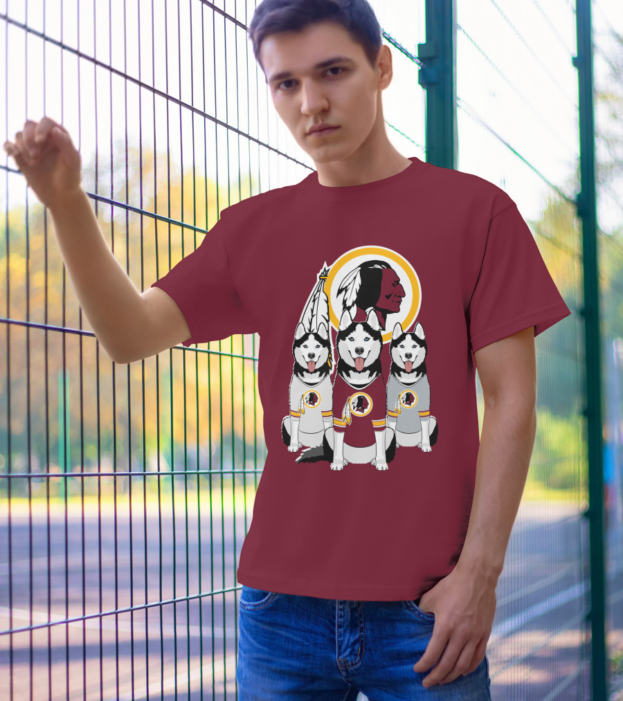 Redskins Husky Dogs T-Shirt