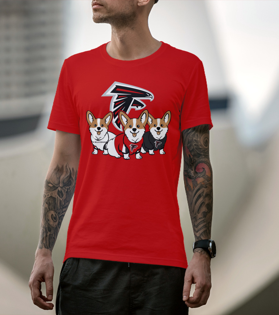 Atlanta Falcons Corgi T-Shirt