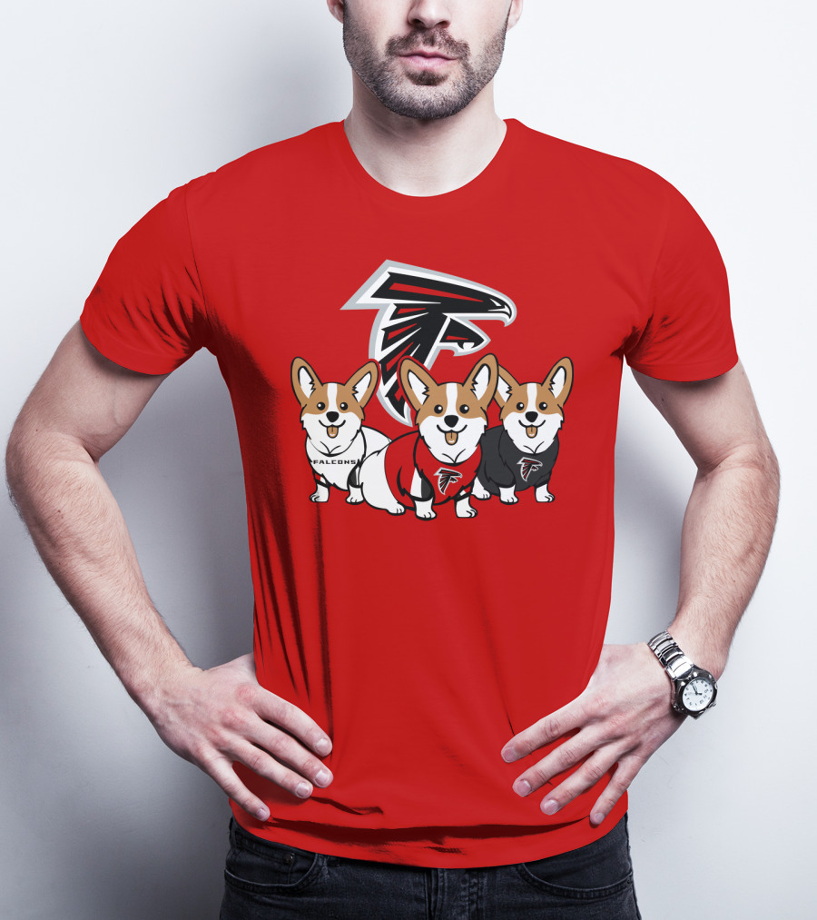 Atlanta Falcons Corgi T-Shirt