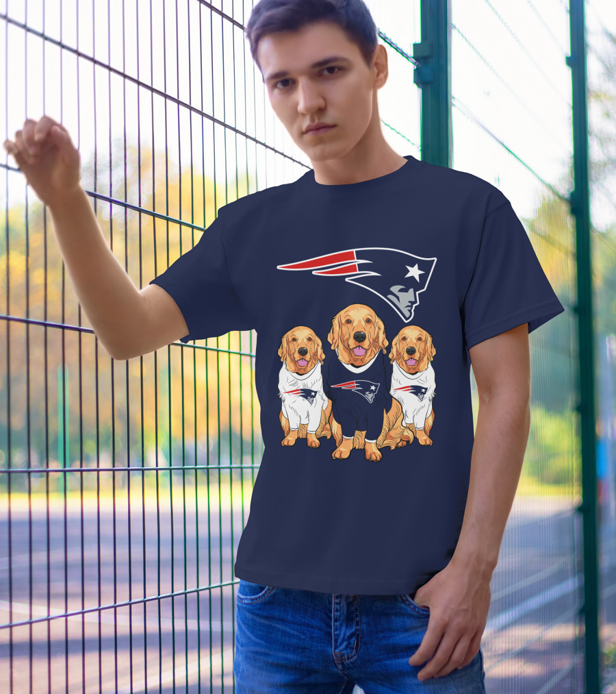 Patriots Logo Golden Retrievers T-Shirt